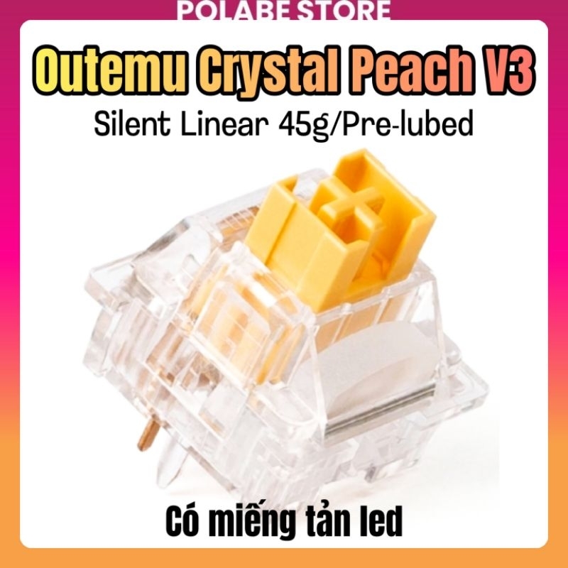 Công tắc Outemu Silent Peach v3 linear switch bàn phím cơ Outemu Silent Lemon v2 tactile switch ...