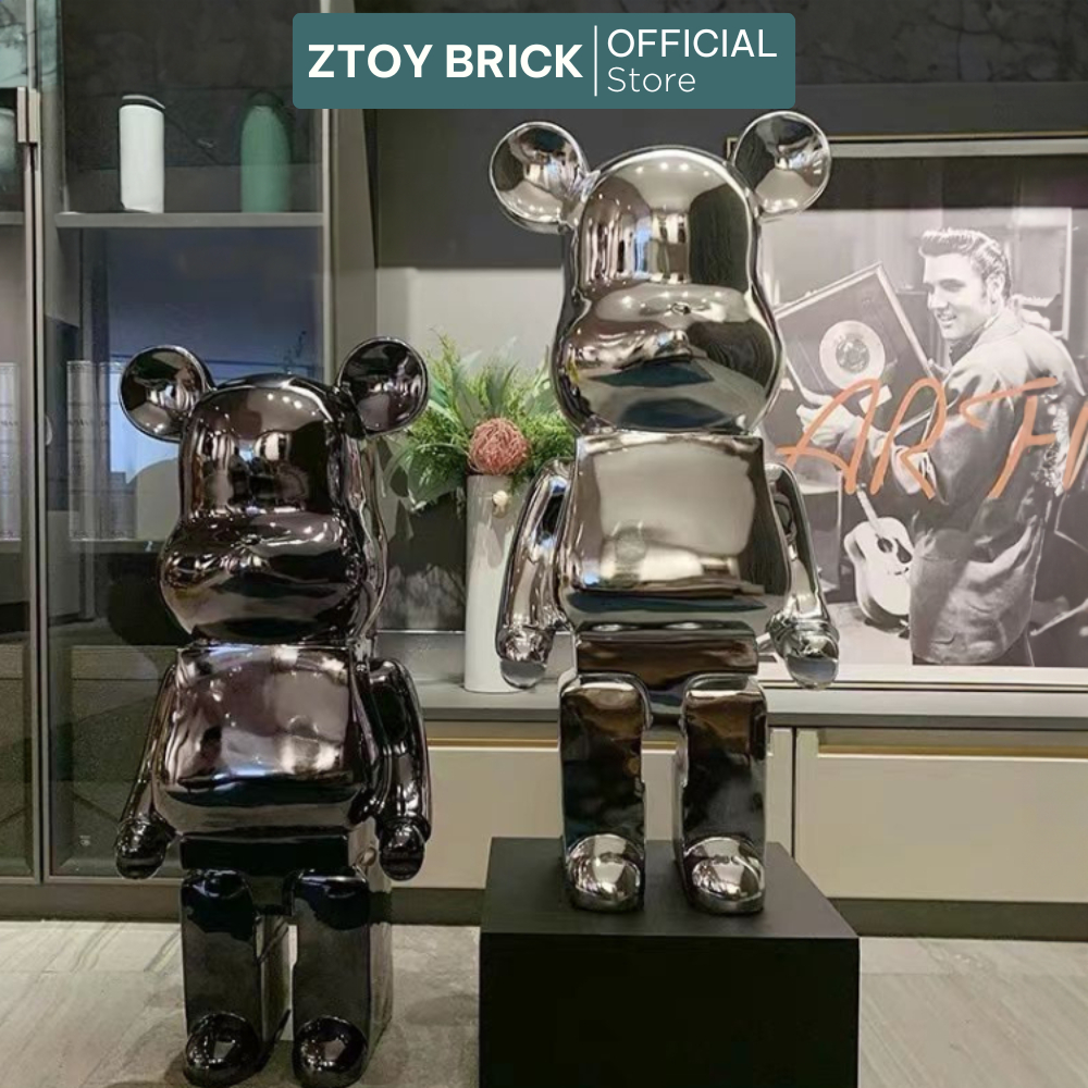 [ TẶNG STICKER ] BearBrick 35CM Bling Cao Cấp Size , Tượng Gấu Bụng Phệ ...