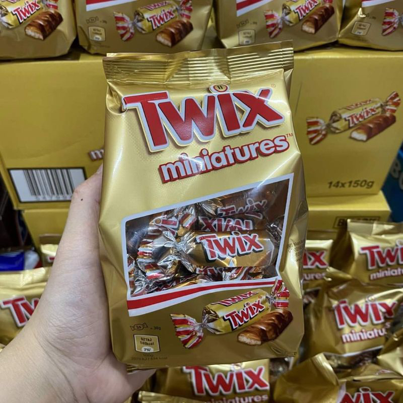 [NEW DATE : 06/2025] 🍫🥜 SOCOLA NHÂN BƠ ĐẬU PHỘNG CỦA MỸ TWIX MINIATURES ...