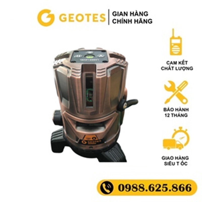 Máy cân bằng LASER GEOTES COPPER 5 tia xanh, pin 6000mAh, thời gian sử ...