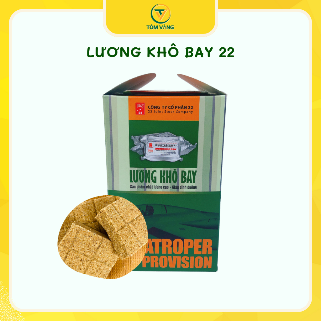 Lương khô bay công ty 22 giàu năng lượng - TÔM VÀNG | Shopee Việt Nam