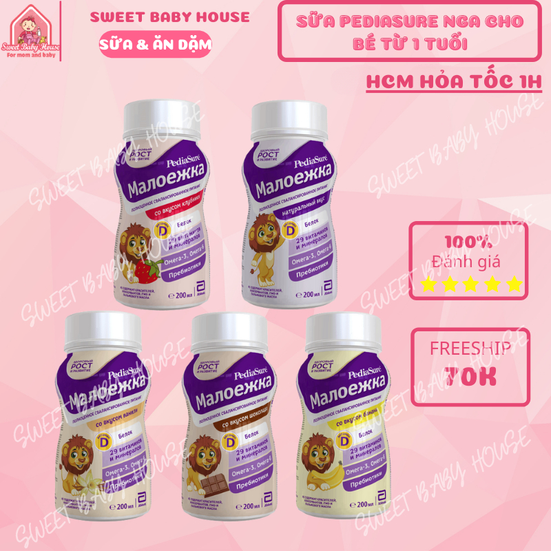 Sữa nước Pediasure Nga 200ml thùng 24 chai cho bé tăng cân. Date 2025 - Sweet Baby House ...