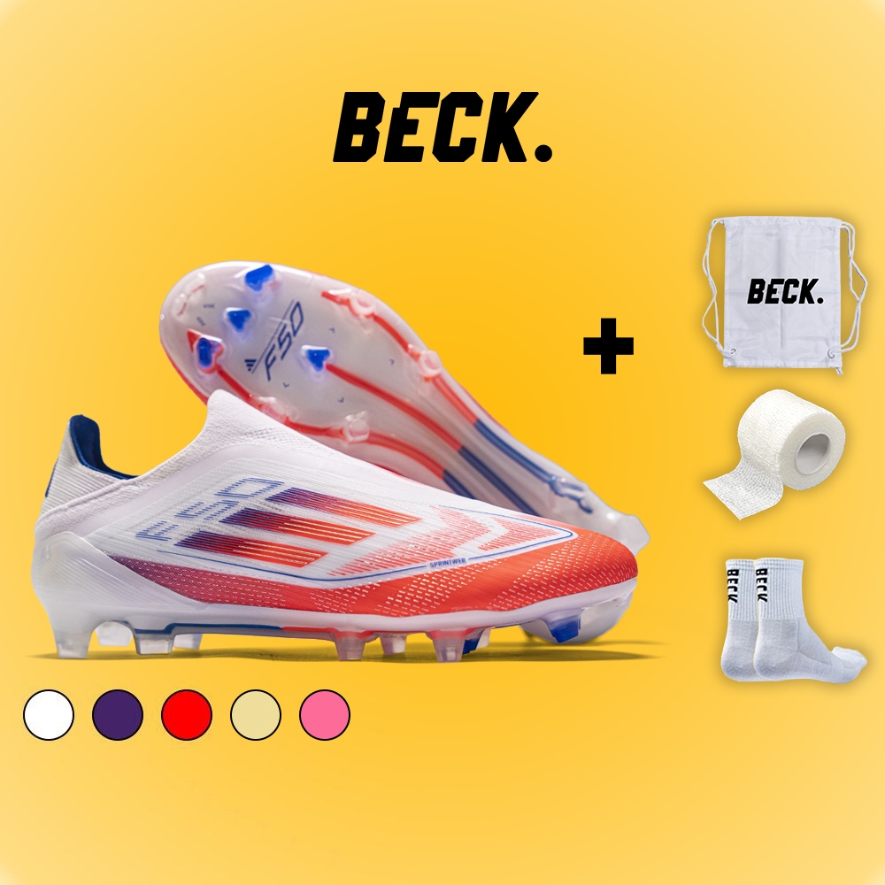 Giày Bóng Đá F50 Laceless Elite Không Dây SOCCER BECK, Đế Đinh FG, Bám ...
