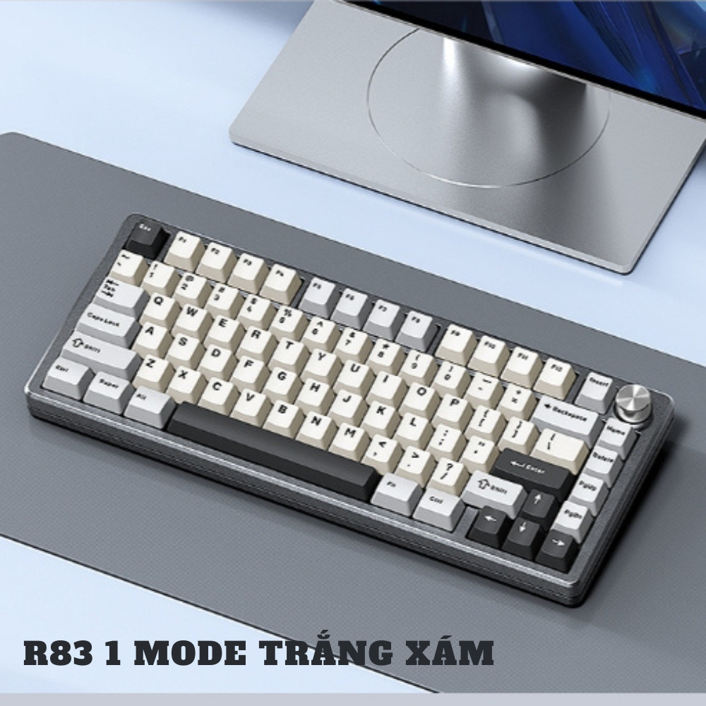 Bàn Phím Cơ Không Dây Dark Alien R83 - Led Mạch Xuôi - Keycap PBT Double shot - Full Foam ...