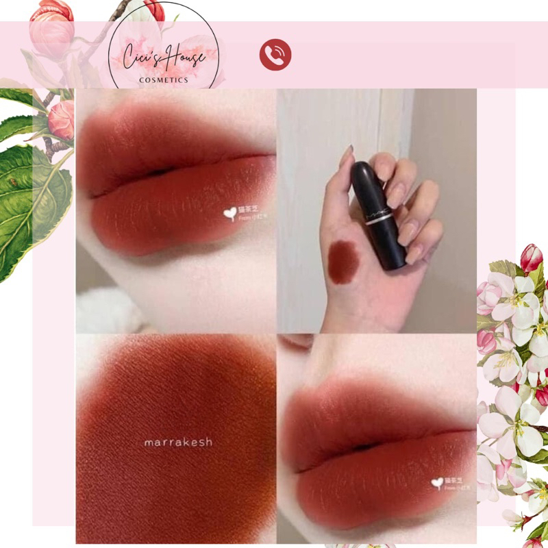 [TRẢ ORDER] Son M@C matte màu 646 Marrakesh fullbox sx6/2022 | Shopee Việt Nam