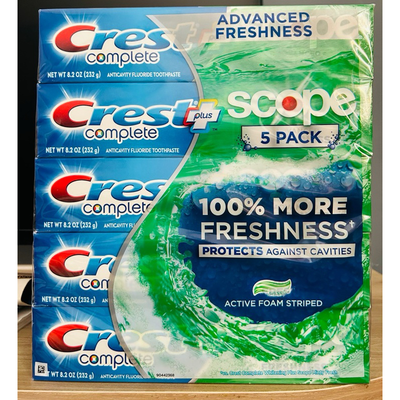 Kem Đánh Răng Crest Complete Extra Whitening+ Scope Advanced Freshness ...