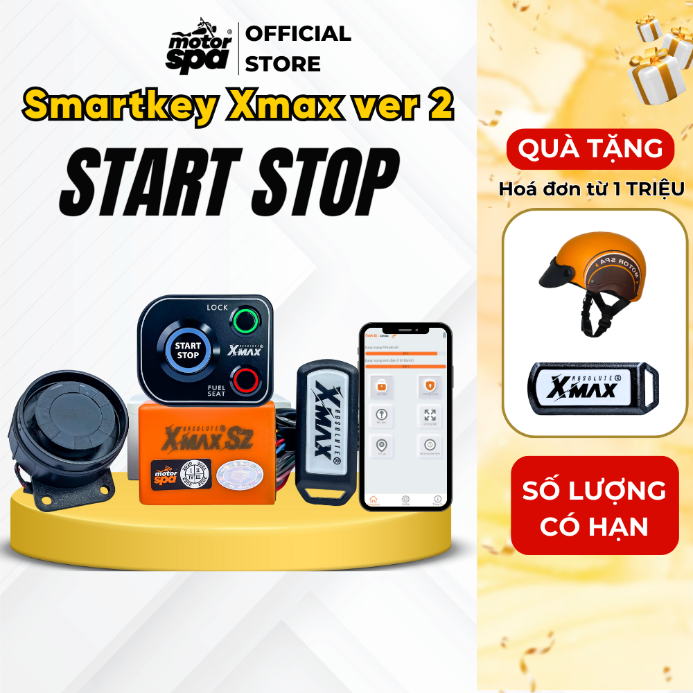 Smartkey Xmax Start Stop 5.0 S2 dành cho Winner X, Vario 125, Click 125,Vision, Scoopy, Genio ...