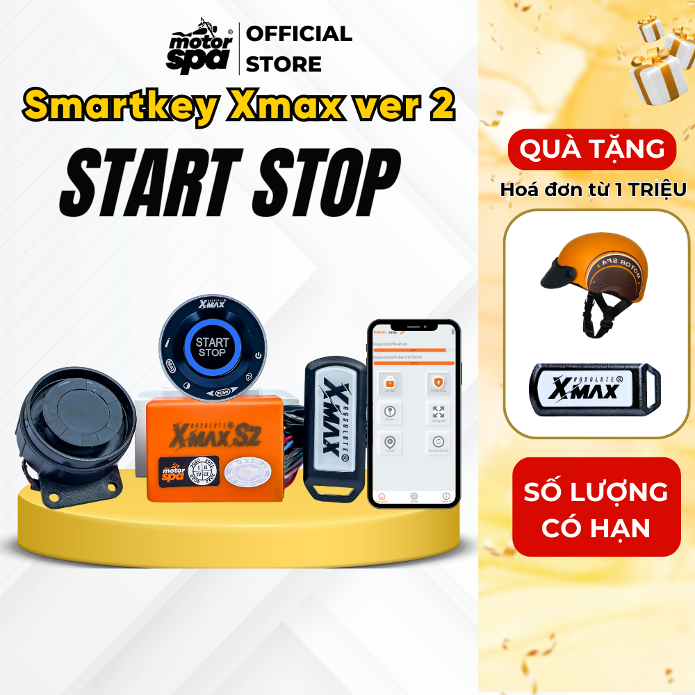 Smartkey Xmax 5.0 S2 Start Stop dành cho Exciter 150/155, Sirius Fi ...