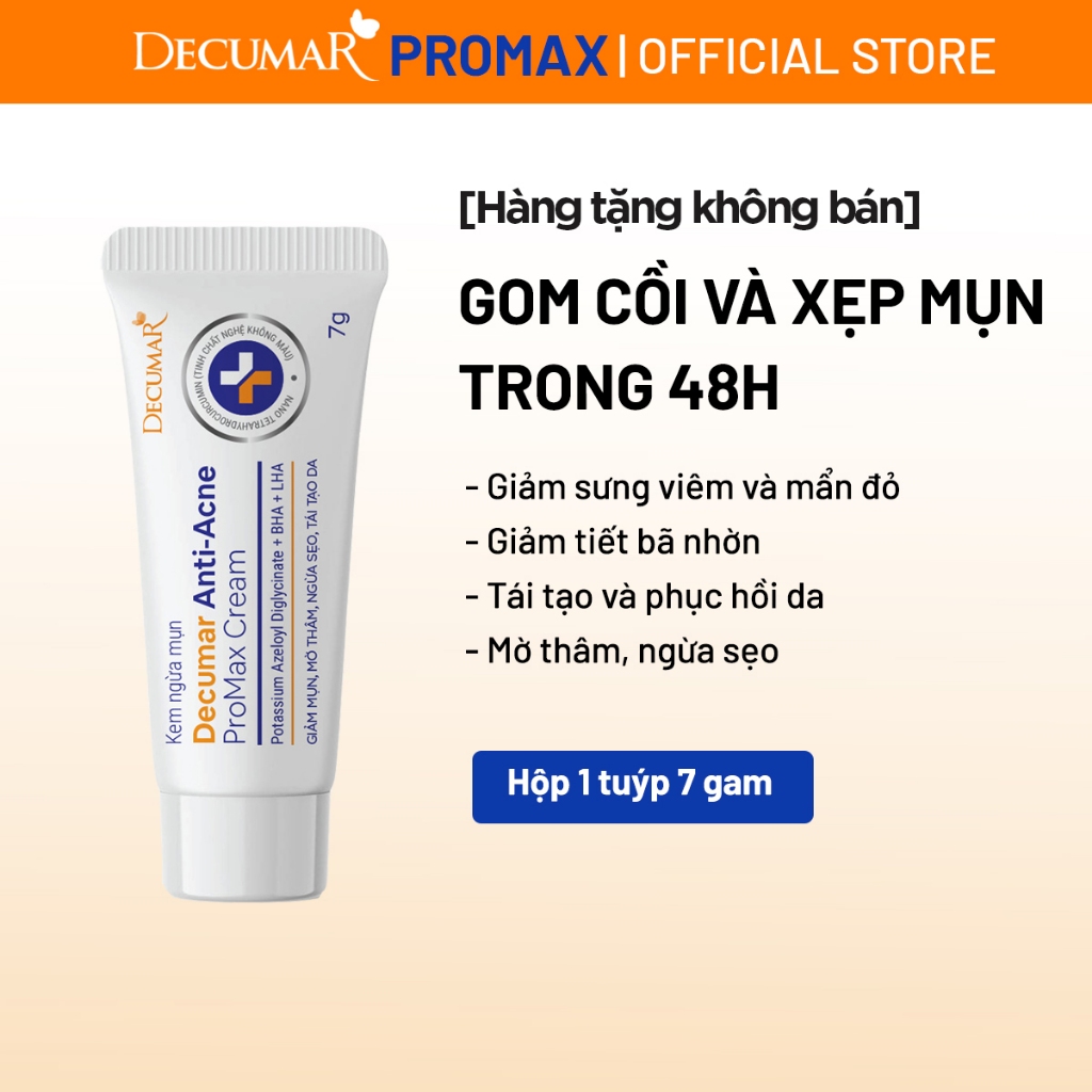 [HÀNG TẶNG KHÔNG BÁN] Kem chấm mụn Decumar Promax 7g - HN0522 | Shopee ...