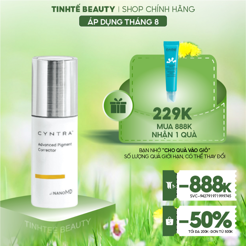 Serum mờ nám, sáng da Ekseption Hyaluronic TRX NANOMD CYNTRA 7.5% ...