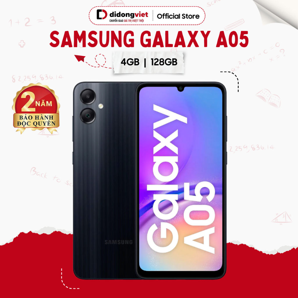 Điện thoại Samsung Galaxy A05 4GB/128GB Chính Hãng - Màn hình 6.7 ...