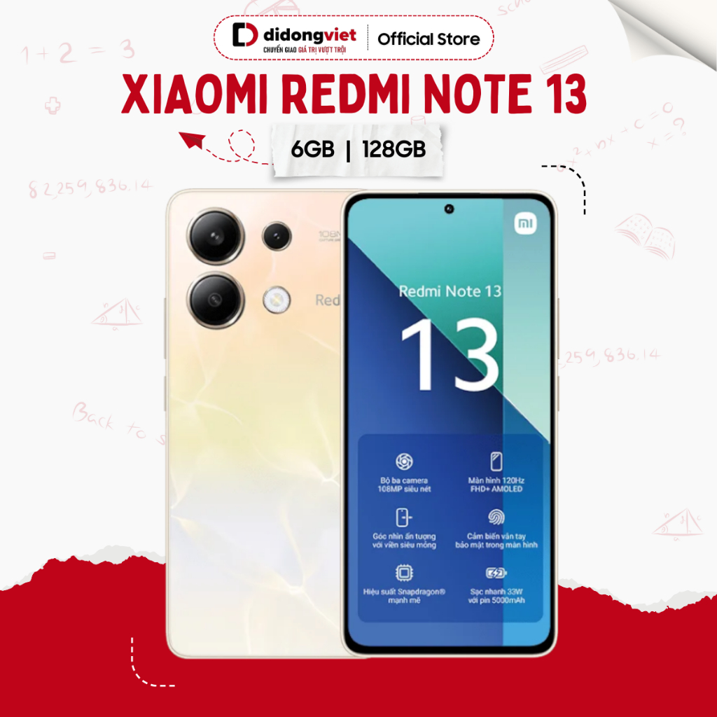 Điện thoại Xiaomi Redmi Note 13 6GB/128GB Chính Hãng - Chipset ...