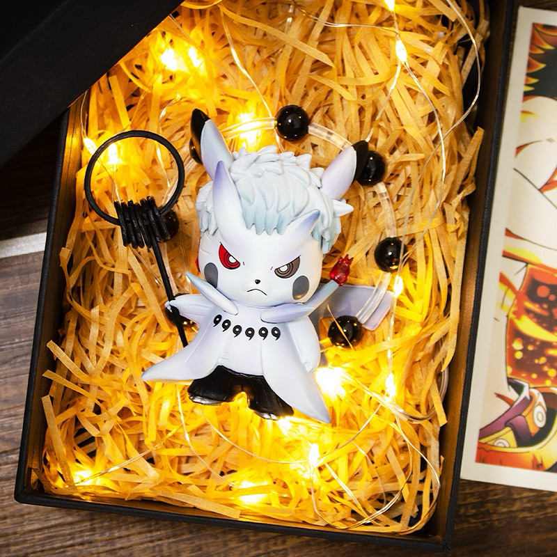 Mô hình Pikachu cosplay Obito lục đạo Pokemon Naruto đồ chơi toy full ...