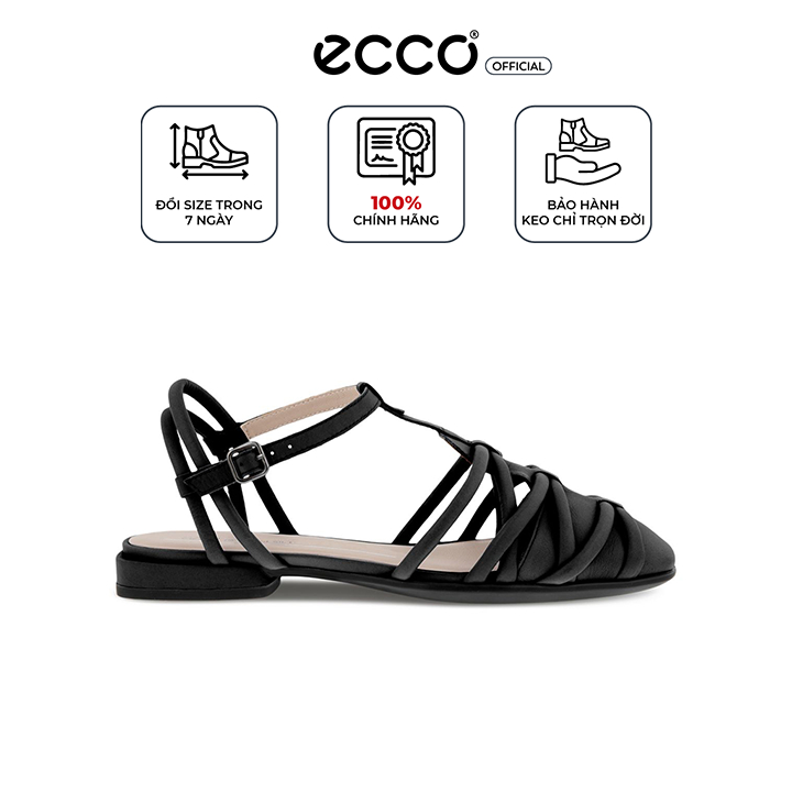 Giày sandals nữ Ecco Anine Squared - Black - 20828301001 | Shopee Việt Nam