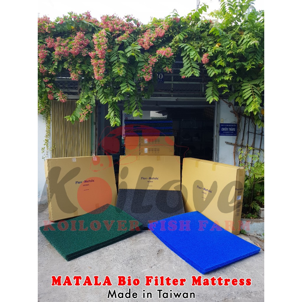 Tấm lọc nước Matala (Jmat Taiwan) khổ 1,2m x 1m x 3,8cm (gấp đôi khi ...