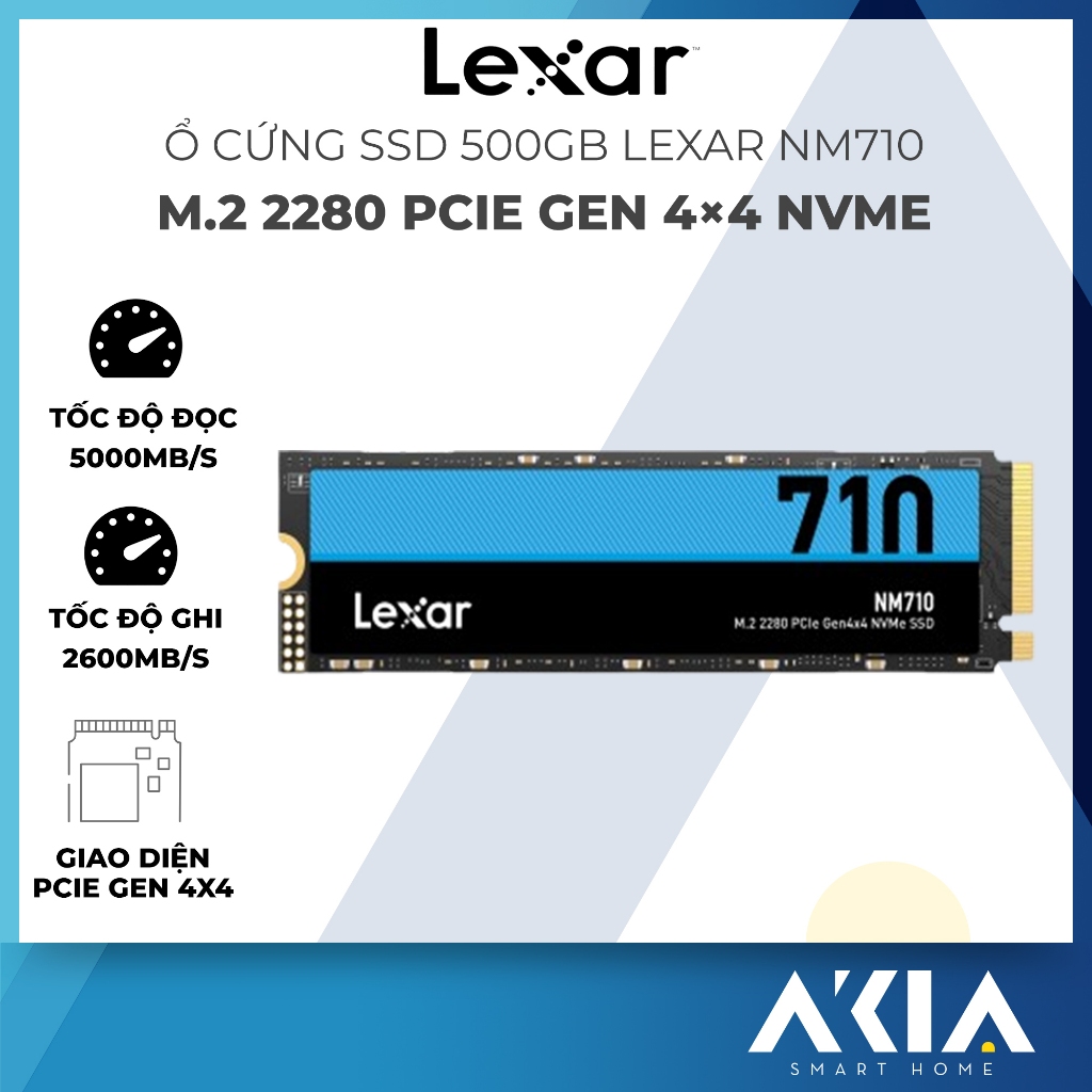 Ổ cứng SSD Lexar NM710 M.2 2280 PCIe Gen4x4 NVMe, tốc độ đọc lên đến ...