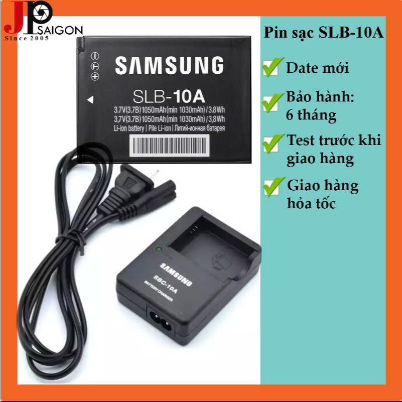 Pin sạc thay thế cho máy ảnh SamSung SLB-10A | Shopee Việt Nam