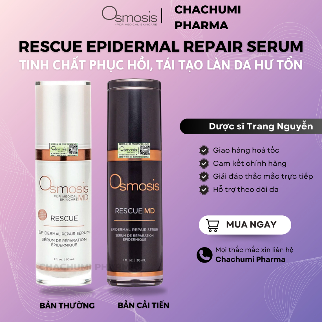 Osmosis Rescue MD Advanced Epidermal Repair Serum phục hồi tổn thương ...