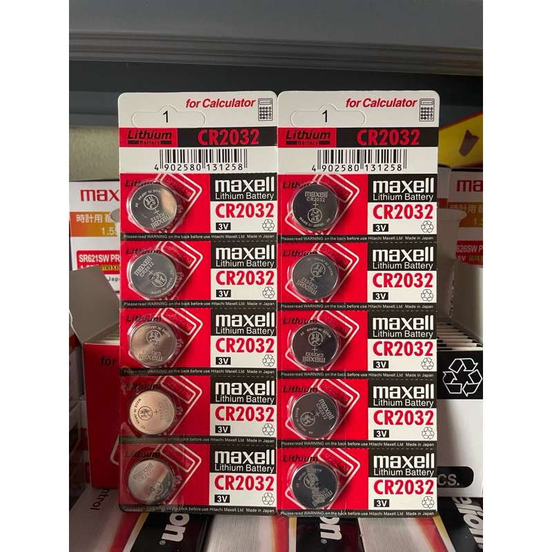 Pin 3V Cr2032 vỉ 5 viên Maxell chính hãng | Shopee Việt Nam