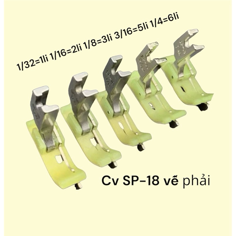 chân vịt diễu mí nhựa vế phải SP-18R dùng cho máy may công nghiệp ...