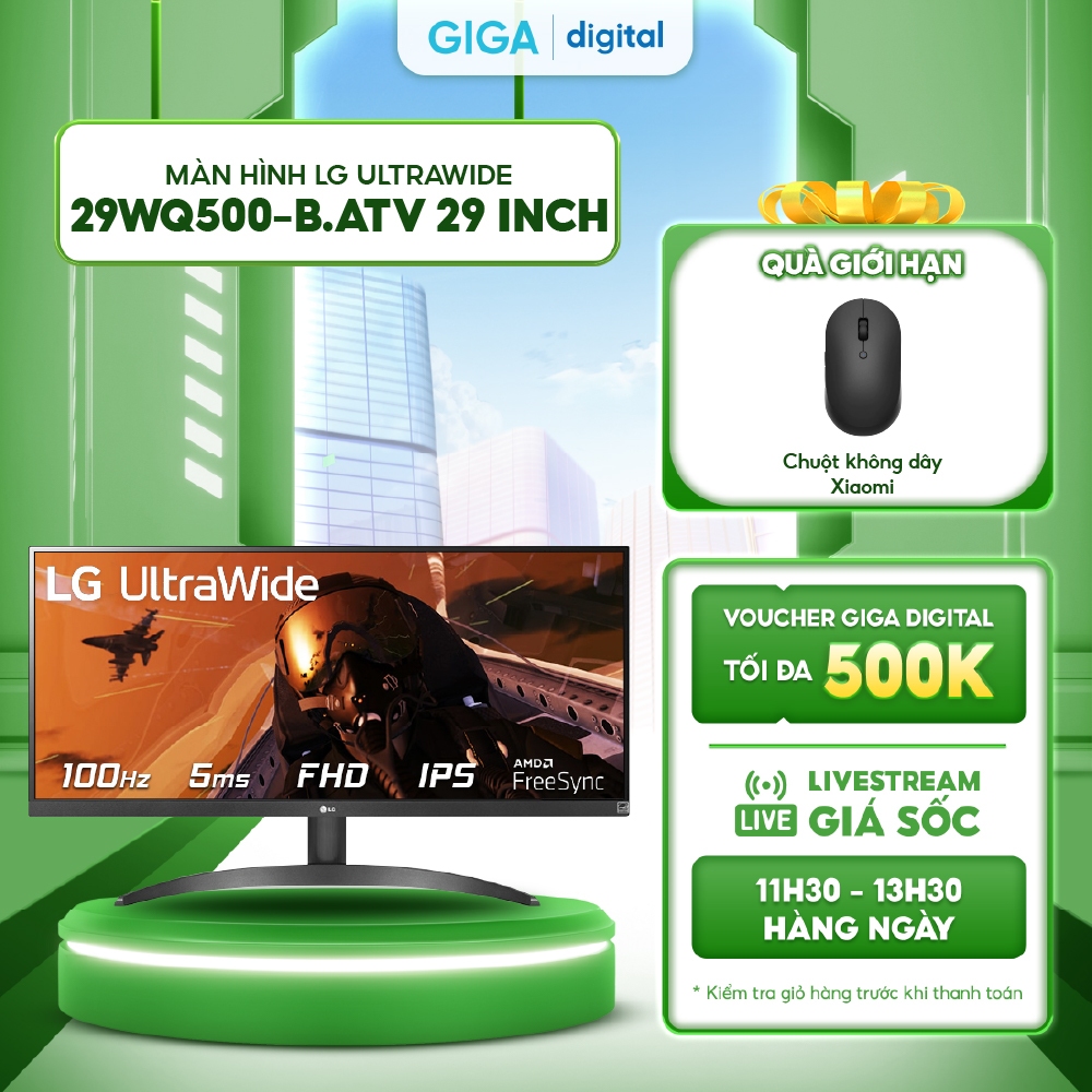 Màn hình LG UltraWide 29WQ500-B.ATV 29 inch | Full HD với công nghệ AMD ...