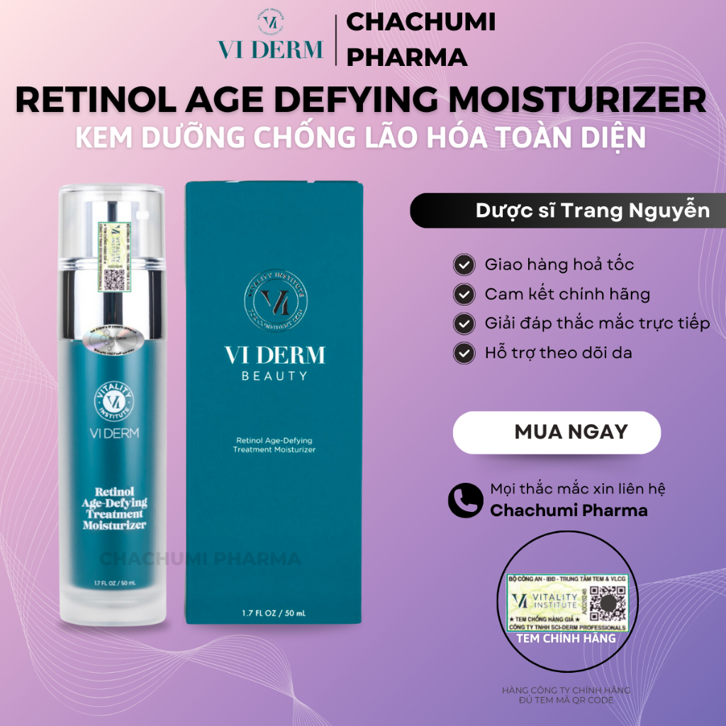 Viderm Retinol Age Defying Moisturizer – Kem dưỡng chống lão hóa toàn ...
