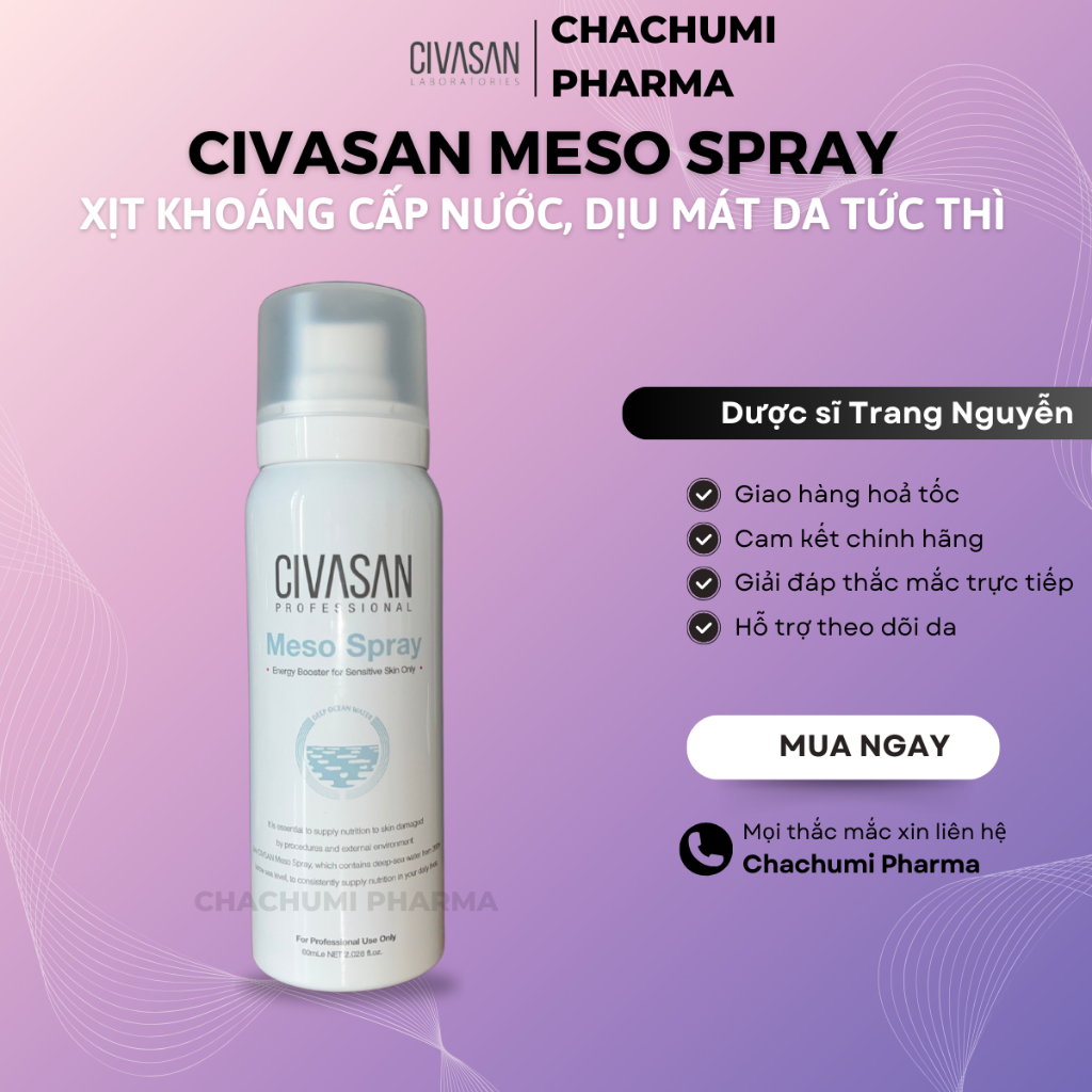 Xịt Khoáng Civasan Meso Spray 60ml | Shopee Việt Nam
