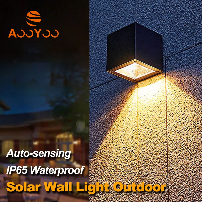 【HCM】LED năng lượng mặt trời tường ánh sáng ngoài trời không thấm nước ...