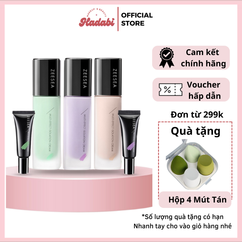 Kem Lót Zeesea , Kem Nền Zeesea Chống Nắng Nâng Tông Kiềm Dầu Che Lỗ Chân Lông Làm Đều Màu Da ...