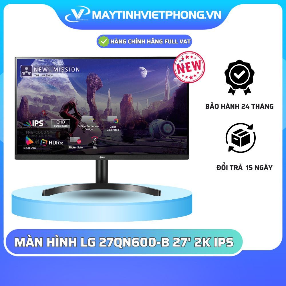 [FULL VAT] MÀN HÌNH LG 27QN600-B (27 inch/2K/IPS/75Hz/5MS/350nits/HDMI ...