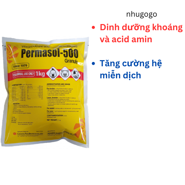 Permasol gói qui cách 1kg thức ăn cho vật nuôi | Shopee Việt Nam