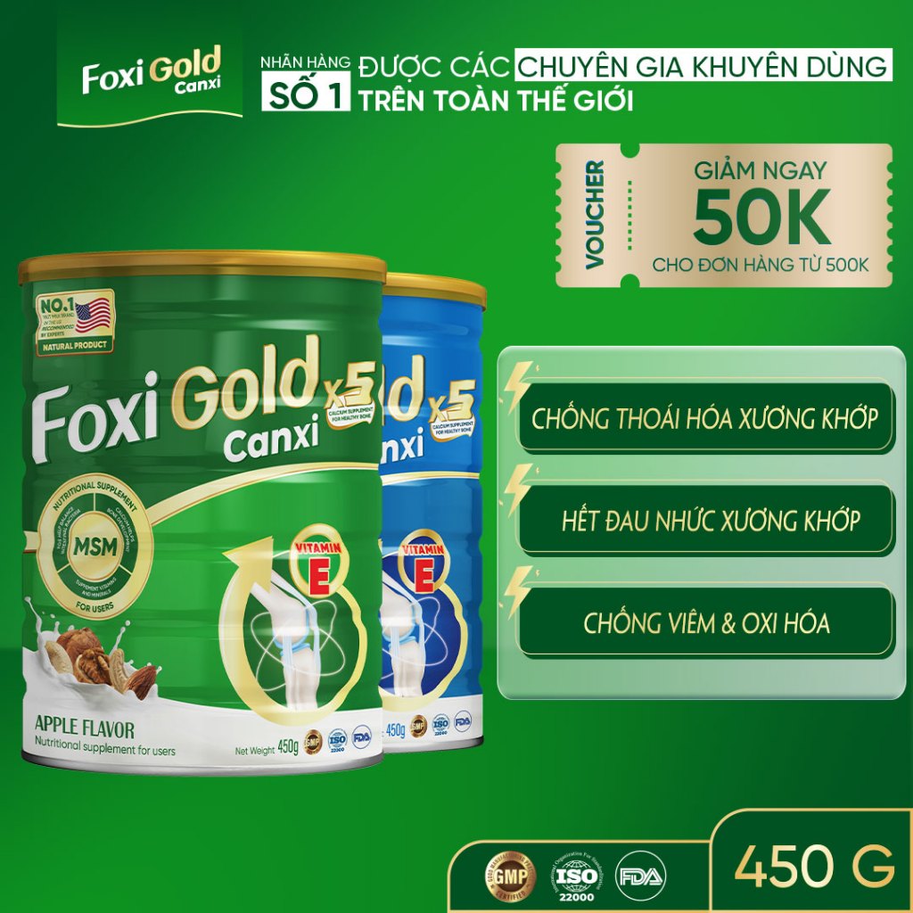 Sữa bột xương khớp Foxi Gold Canxi nhập Mỹ, Sữa hạt hương vị Ngũ Cốc ...