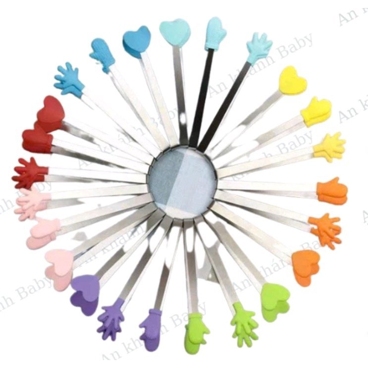 Kẹp gắp silicon mini siêu xinh xắn, chịu nhiệt độ cao | Shopee Việt Nam