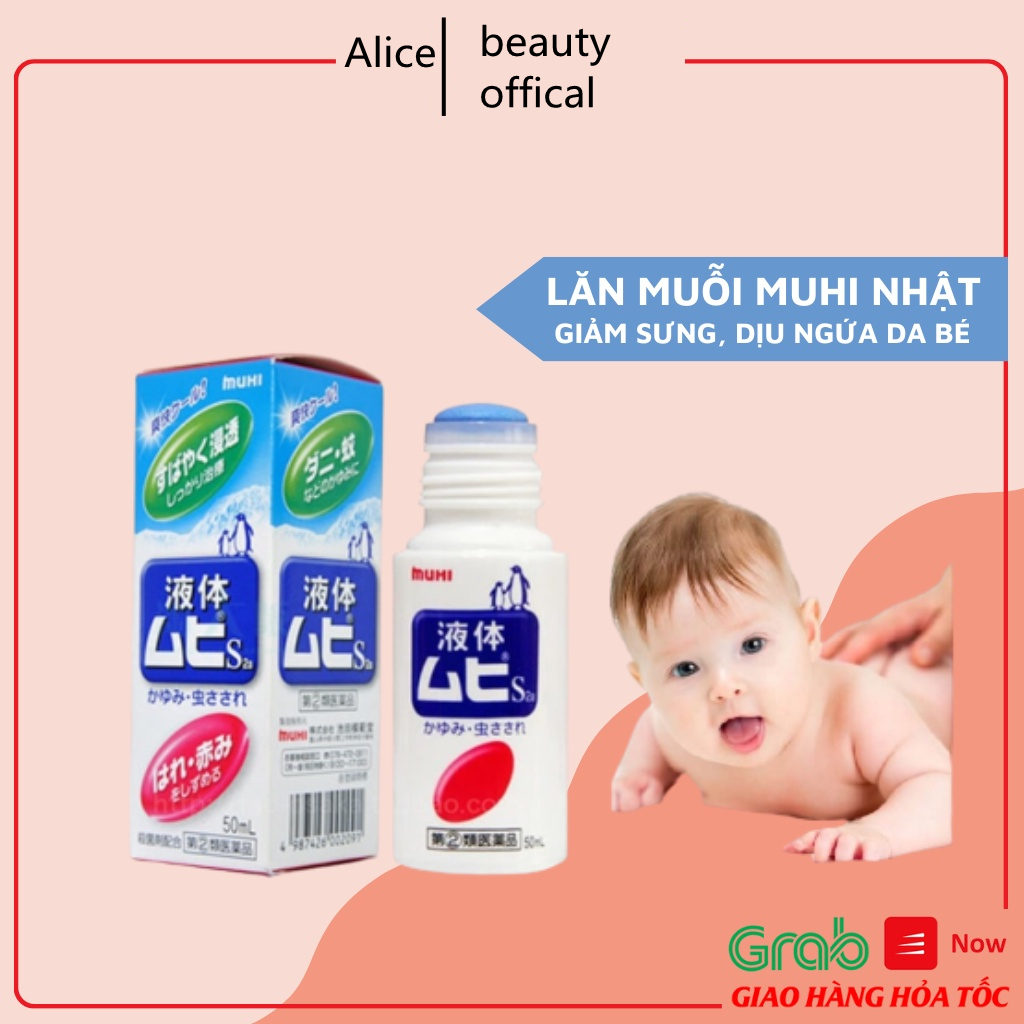 Lăn Bôi Muỗi Đốt Và Côn Trùng Cắn MUHI Nhật Bản 50ml giảm ngứa muỗi [Date 07/2025] | Shopee Việt Nam