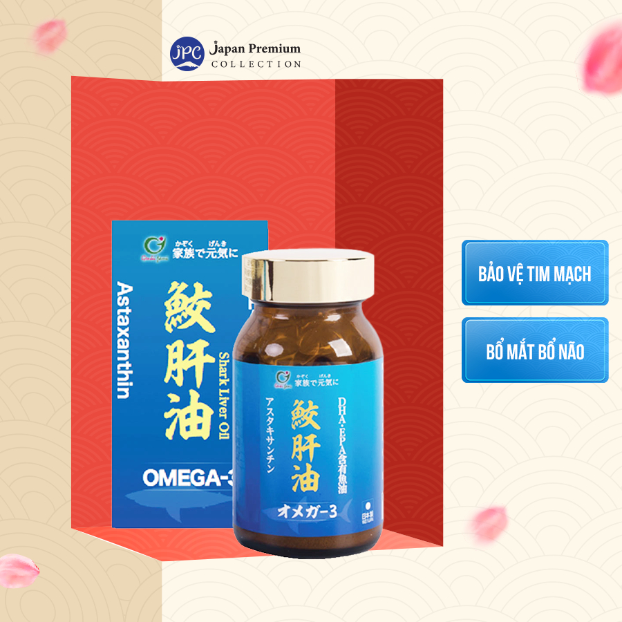 Dầu gan cá mập Omega 3 Nhật Bản - Genki Fami - Bổ Mắt, Bổ Não, Tốt Cho ...