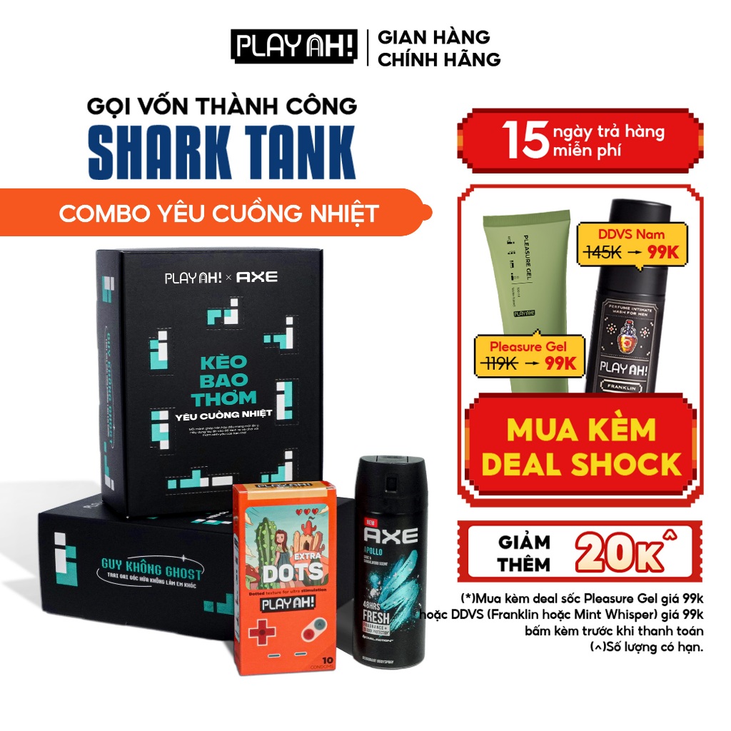 Bao Cao Su PlayAh Extra Dots Thêm Gai Hộp 3/10 52mm | Shopee Việt Nam