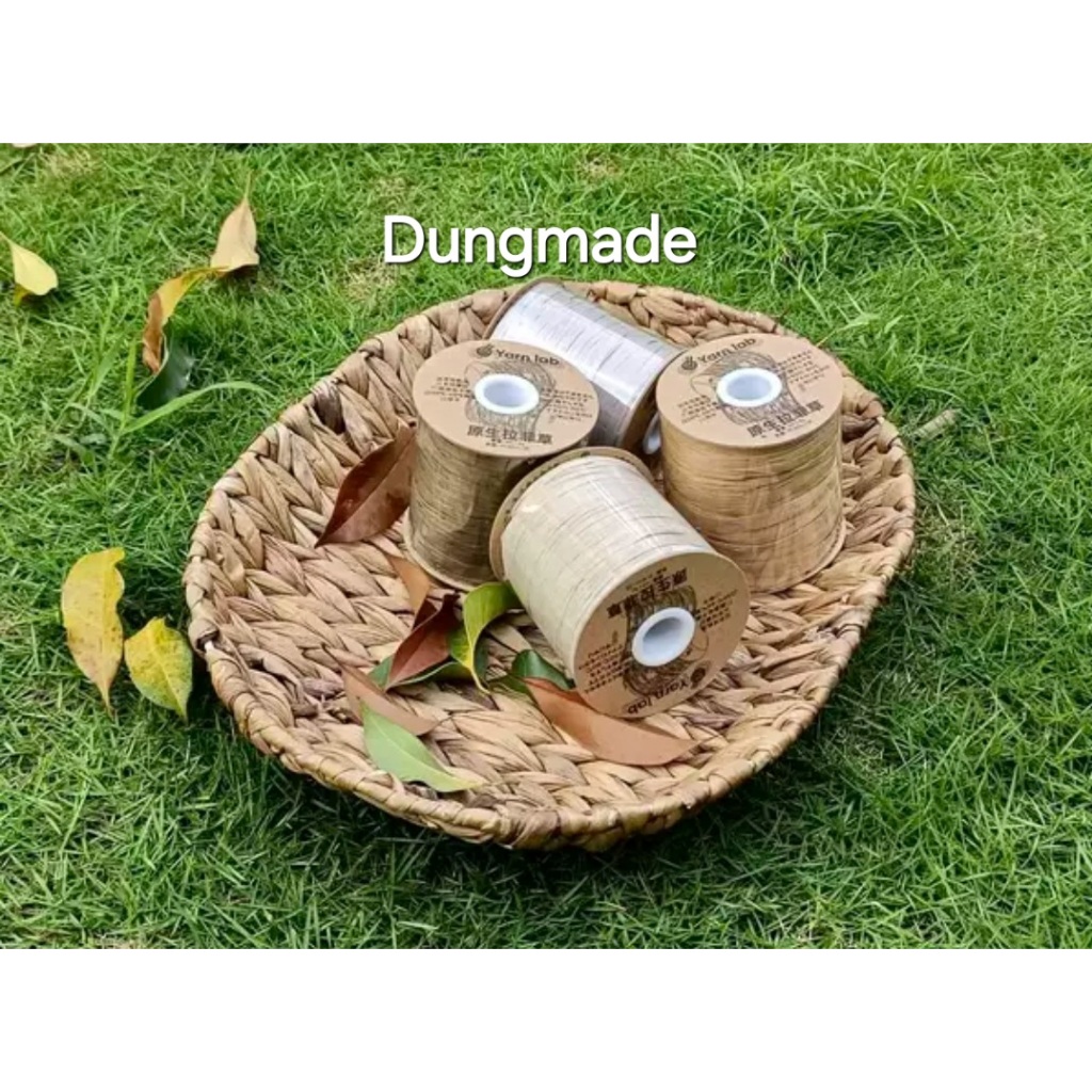 Sợi cọ raffia yarnlab mềm mại móc không đau tay sợi nguyên sinh sợi rơm ...