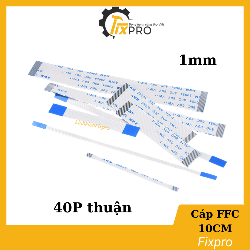 Cáp FFC 40P thuận 1mm dài 10cm | Shopee Việt Nam