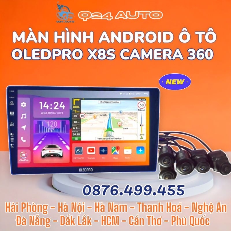 Màn Hình Android X8S Có Camera 360 New Ram6GB-128GB chip 8 nhan 7862 ...