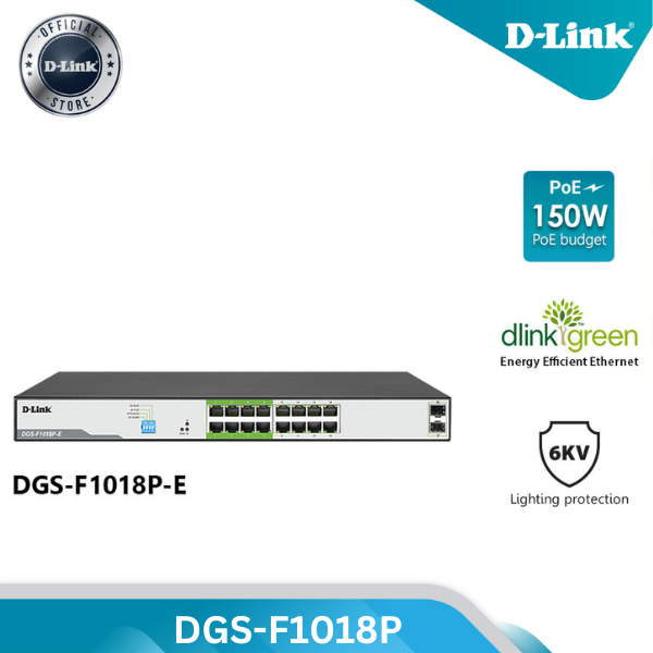 D-Link DGS F1018P-E 18 port Gigabit PoE Switch - Hàng chính hãng ...