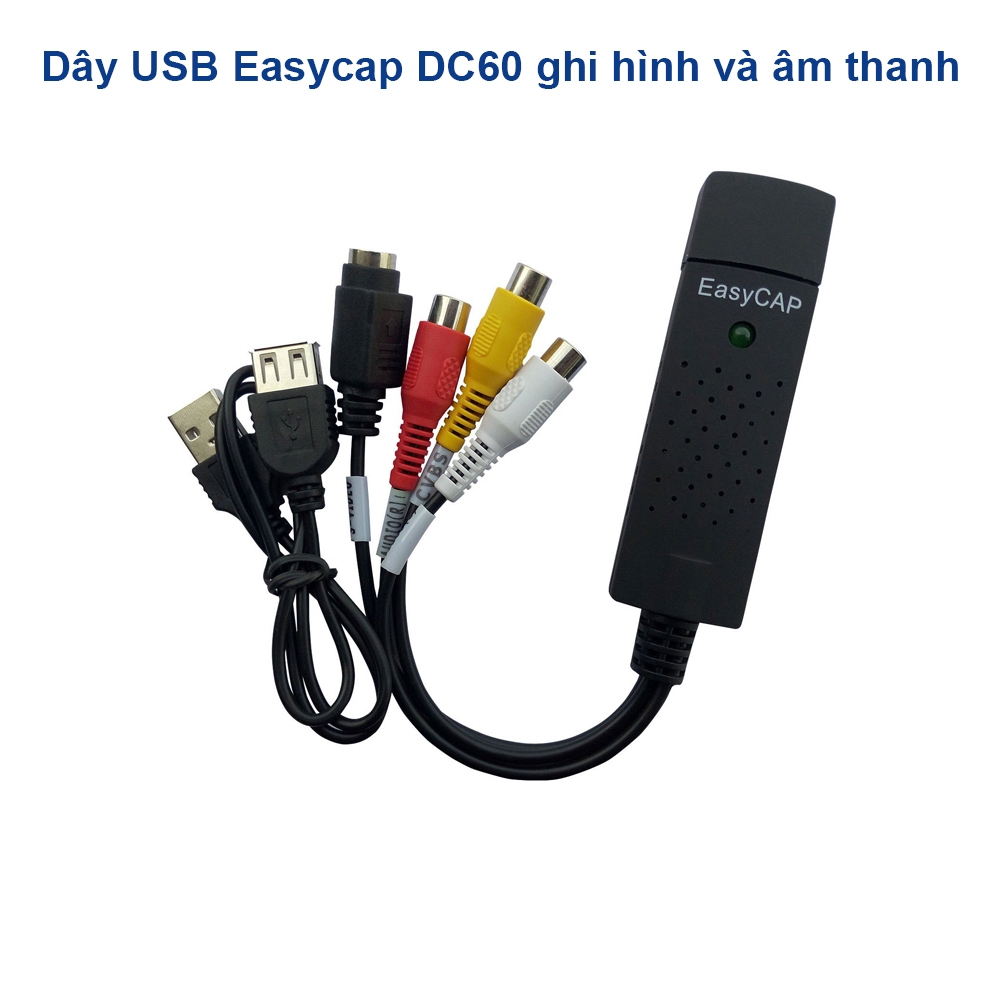 Mã 46 - Dây USB Easycap DC60 ghi hình và âm thanh | Shopee Việt Nam