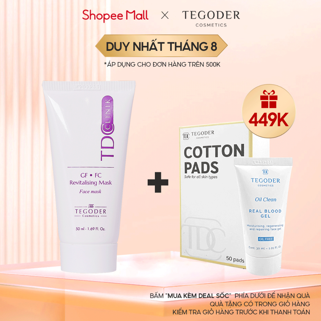 Mặt nạ yếu tố tăng trưởng, tái tạo tế bào và phục hồi da Tegoder GF FC mask 50ml 1401 | Shopee ...