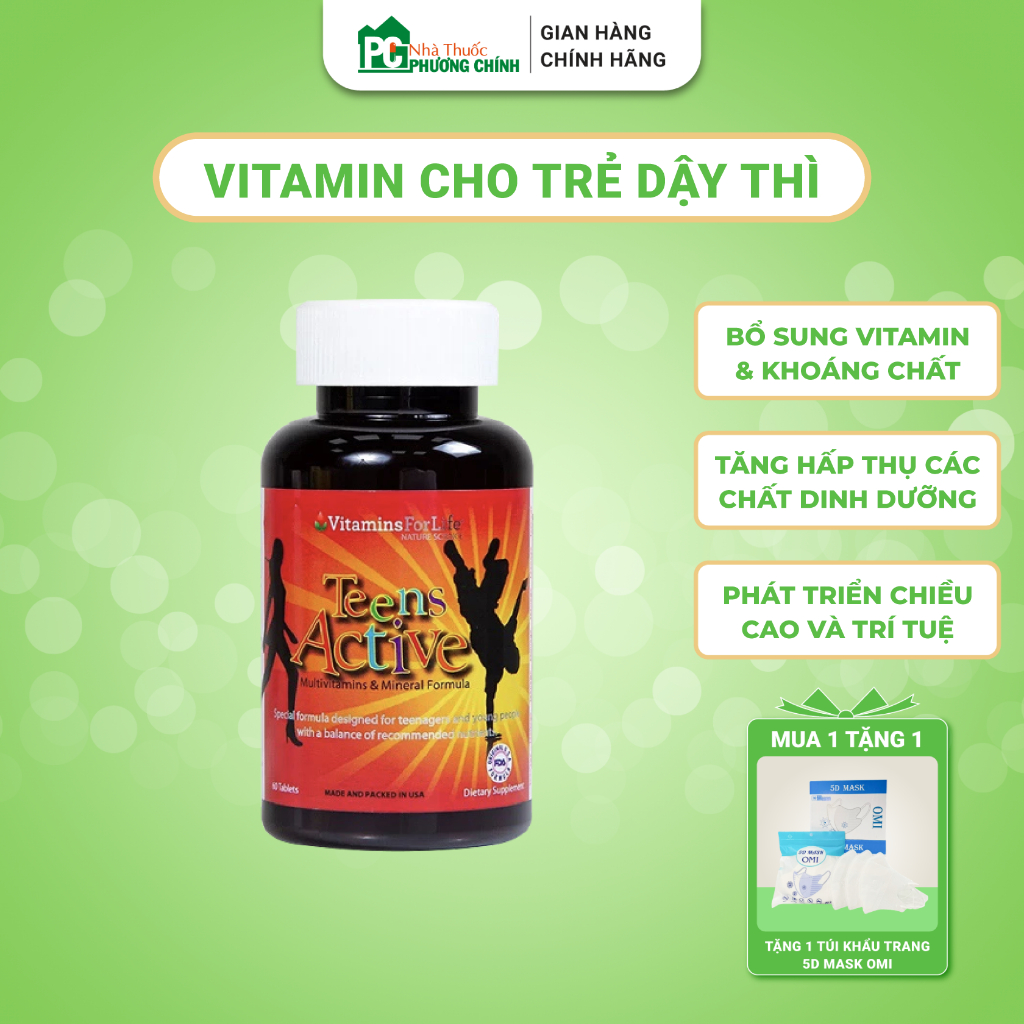 Vitamin Tổng Hợp Cho Thiếu Niên Teens Active Vitamins For Life Nhập ...