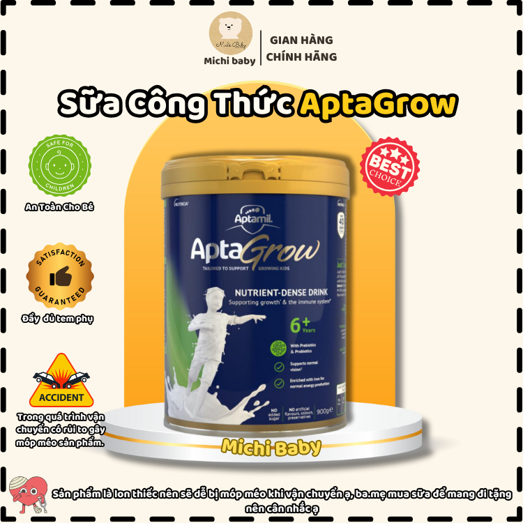 Michibaby - Sữa Aptamil Apta Grow đủ số đầy đủ tem phụ Úc hộp 900g ...