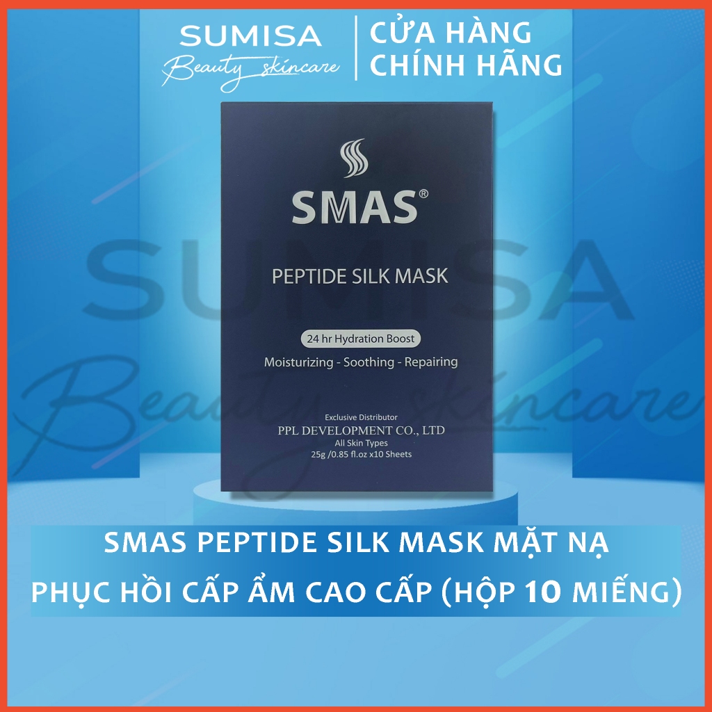 Smas Peptide Silk Mask Mặt Nạ Phục Hồi Cấp Ẩm Cao Cấp 1 miếng | Shopee Việt Nam