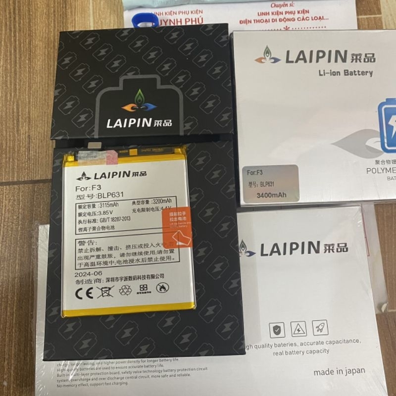 Pin oppo F3/ F5/BLP631 (ảnh thật) | Shopee Việt Nam