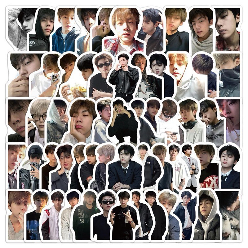 (Order) bộ hình dán sticker 60, 100 tấm hình PangBowen , Bàng Văn Bác ...