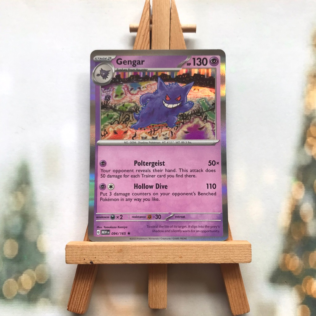 Thẻ hình Pokemon Gengar 094/165 - Lá bài Scarlet & Violet 151 Holo Rare ...