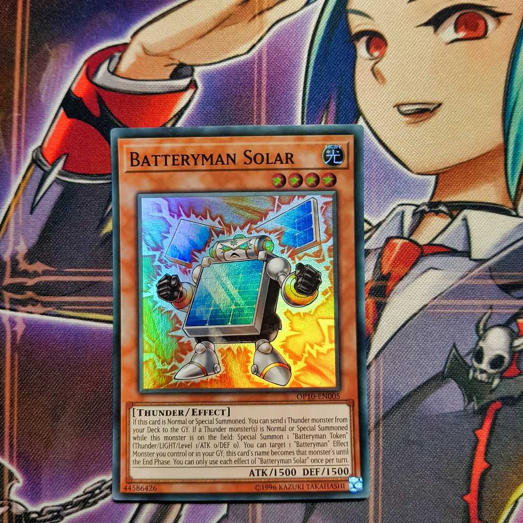 Thẻ bài Yugioh chính hãng | Batteryman Solar | OP10 Super rare ...