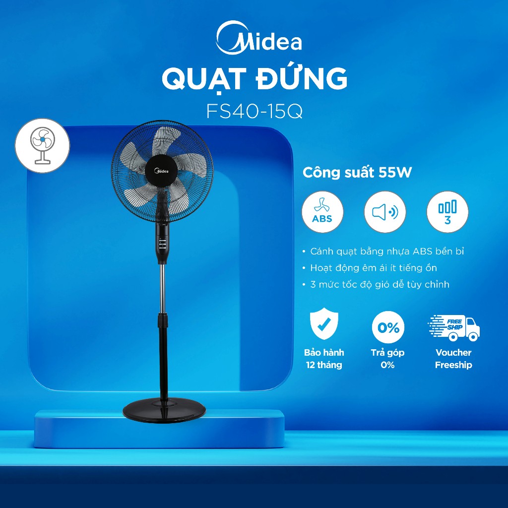 Quạt đứng Midea FS40-15Q - Hàng chính hãng | Shopee Việt Nam